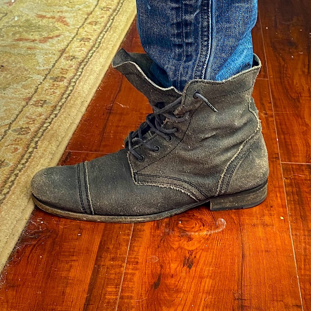 Allsaints Suede Leather Boots - Size 43 (10) - Gem